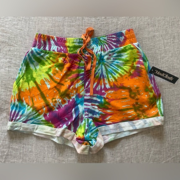 Modcloth | Shorts | Modcloth Orange And Green Athletic Shorts Vibrant ...